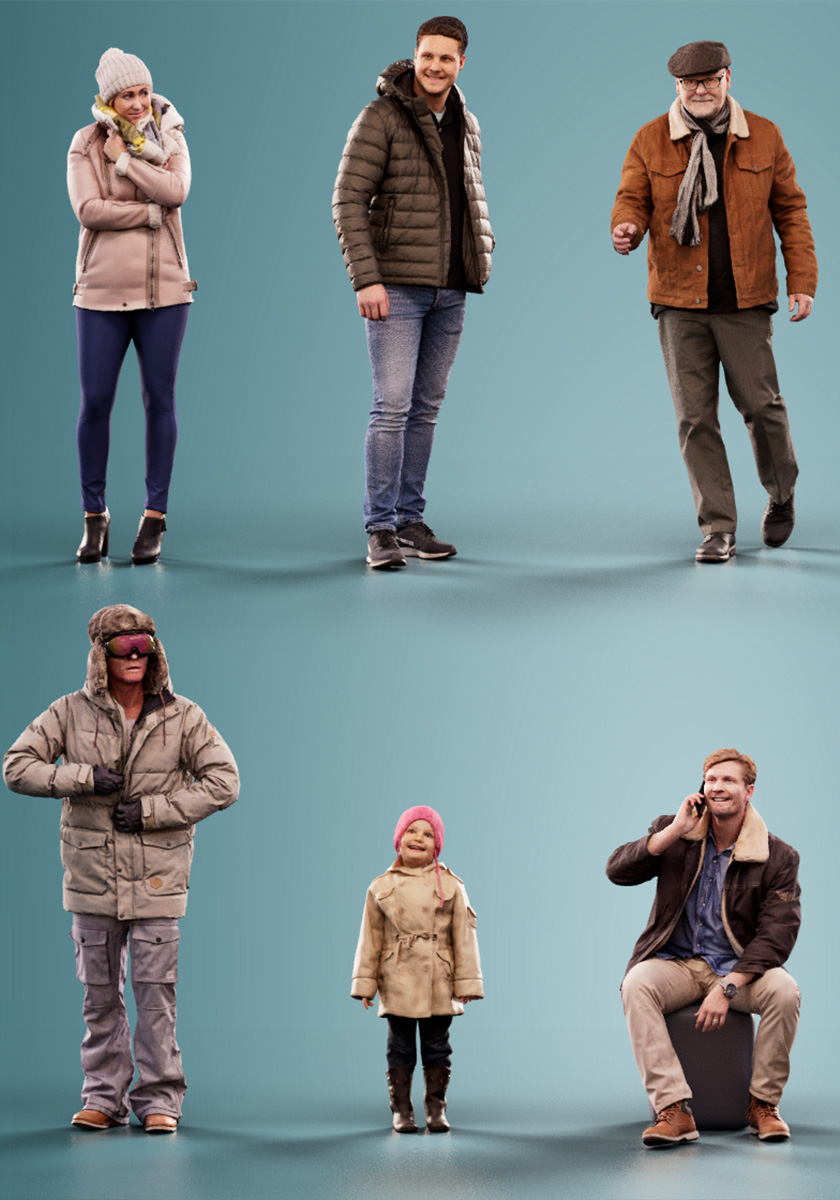 1015 Cold Weather Bundle 01 – 3DPEOPLE